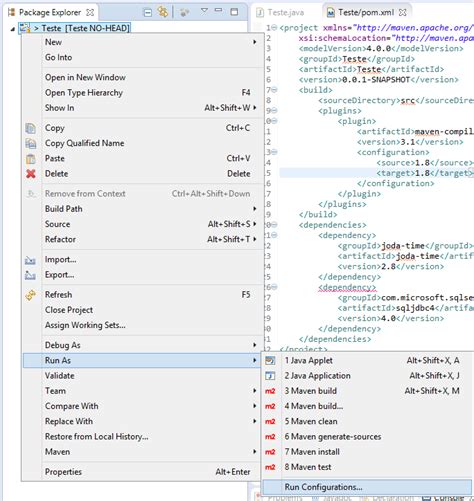 java como adicionar dependência do sql server no maven stack