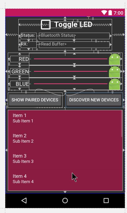 Android Studio Arduino RGB App UI Details Hackaday Io