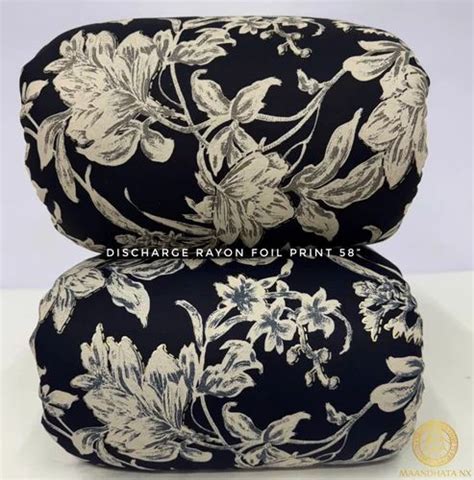 Rayon Floral Print Fabric For Casual Festive Wear 120 Gsm 58 Inch At
