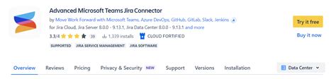 Install Advanced Microsoft Teams Jira Connector