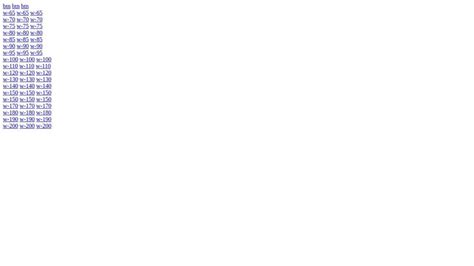 종류별 버튼 사이즈 Width