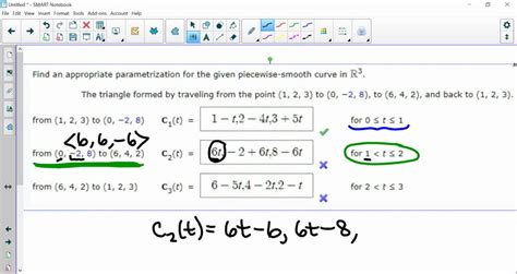 Solved Find A Appropriate Parametrization For The Given Piecewise
