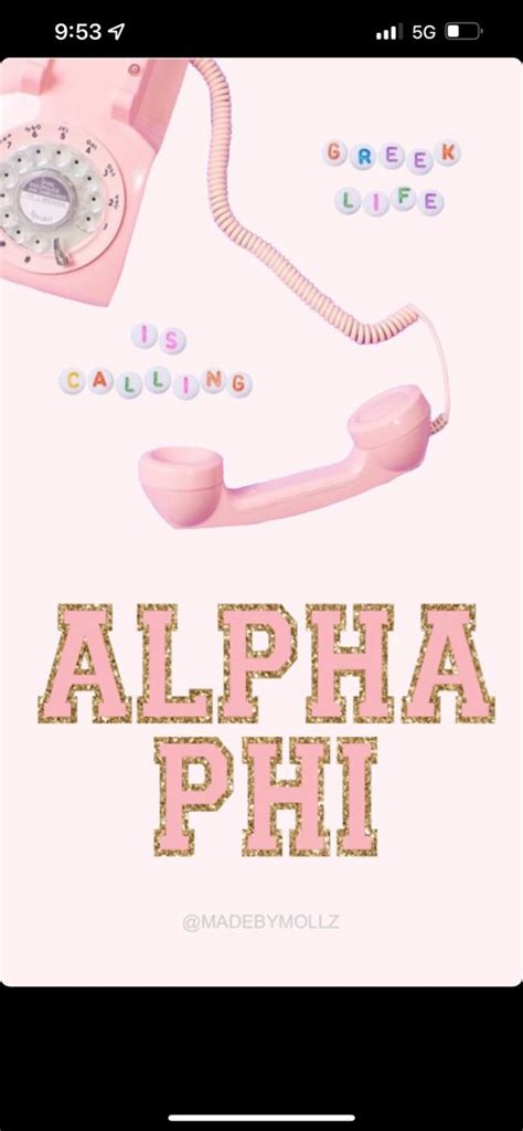Alpha Phi Canvas Poster