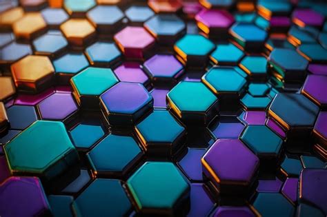 Hexagonal Tiling Premium Ai Generated Image