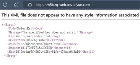 NoSuchKey静态网站托管使用不了 Issue 268 labring laf GitHub