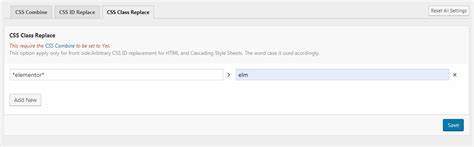 general css class id replacement