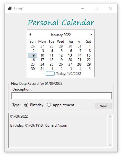 blogs c winforms monthcalendar