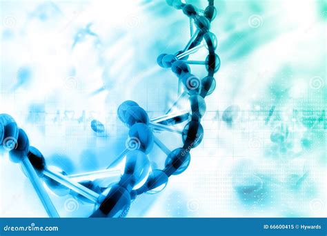 De Structuur Van Dna Stock Illustratie Illustration Of Biochemie 66600415