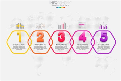 콘텐츠 다이어그램 순서도 단계 부품 타임 라인 워크 플로우 차트에 대한 Infographic 요소 프리미엄 벡터