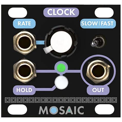 Mosaic Clock 1u Configurable Master Clock Source Eurorack Reverb