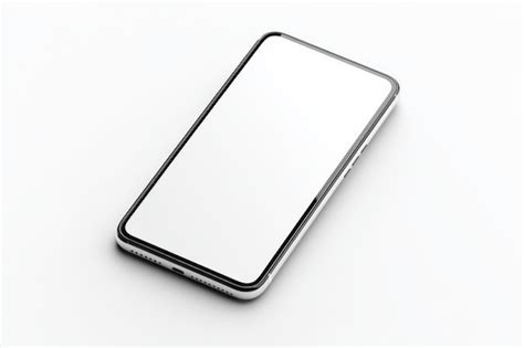 Modern Smartphone Mockup On Isolated Background Created With Generative