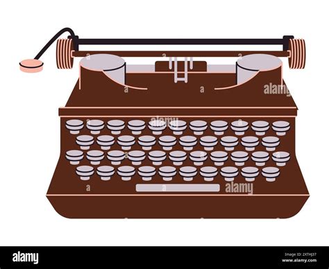 Typewriter Machine Writing Tool Old Item Literature Retro Style Vintage Classic Keyboard Design