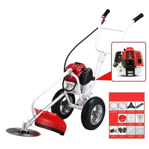 New Weeding Machine Hand Push Weeding Machine 2 Stroke 68cc With Weeding Wheel Ebay