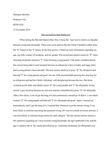 Harvard Implicit Bias Test There Were Seven Parts To The Test Where I Needed To Either Press