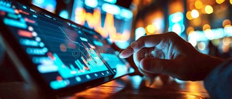 A Man Touching A Mobile Device Close Up Image Of A Person Using Fintech Software On His Smart