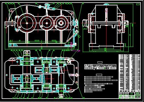 二级减速器装配图 CAXA IronCAD 机械设备 3D模型 图纸下载 微小网