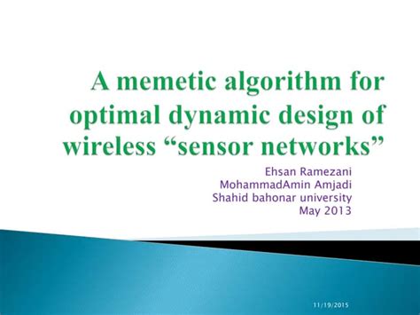 memetic algorithm ppt