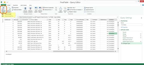 Merge Tables Skillwave Training