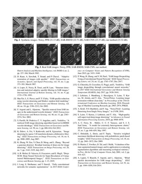 Towards Deep Unsupervised Sar Despeckling With Blind Spot Convolutional Neural Networks Deepai