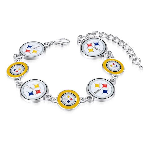 Pittsburgh Steelers Logo Bracelet Jrs Sports