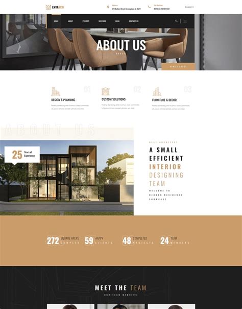 envarch single property react template site templates ft architecture and react envato