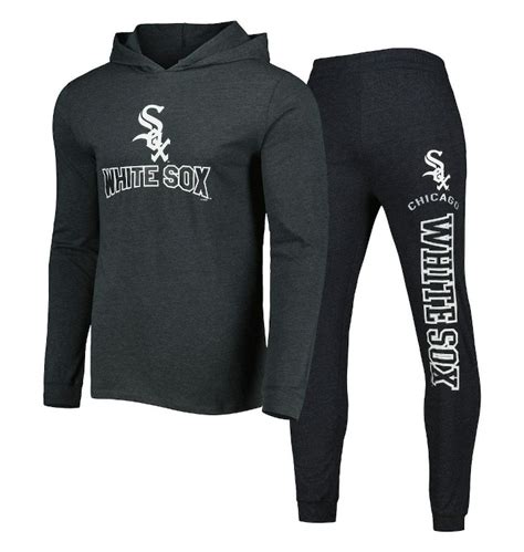 Concepts Sport 컨셉스포츠 컨셉 스포츠 남성 헤더 블랙헤더 차콜 시카고 화이트삭스 미터 풀오버 후 티몬