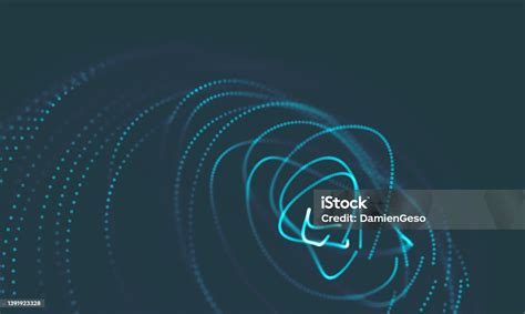 추상적 인 음악 배경 빅 데이터 파티클 흐름 시각화 과학 인포그래픽 미래 일러스트레이션 음파 사운드 시각화 3차원 형태에 대한 스톡 벡터 아트 및 기타 이미지 Istock