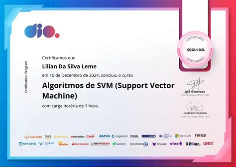 Algoritmos De Svm Support Vector Machine Lilian Da Silva Leme