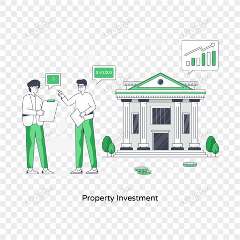 부동산 투자의 평평한 편집 가능한 그림 Png 일러스트 무료 다운로드 Lovepik