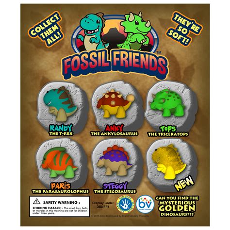 Fossil Friends Double Sided Printed Display 6 X 5 Brand Vending
