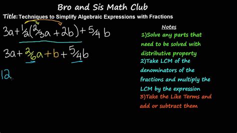 Simplify Algebraic Expressions