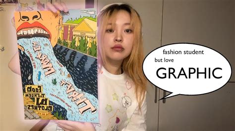 패션디자인과 학생 포스터 디자인을 도전해보다 Youtube