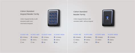 Cidron Wiegand Reader And OSDP RFID BLE Mobile App ID Access Control Keypad Card Reader