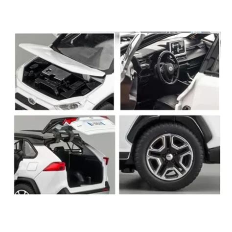 Количка, Тип Toyota Rav 4, Механична, Метална, Звуци, Подвижни врати ...