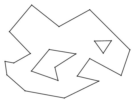 Original Polygon With Two Holes Download Scientific Diagram