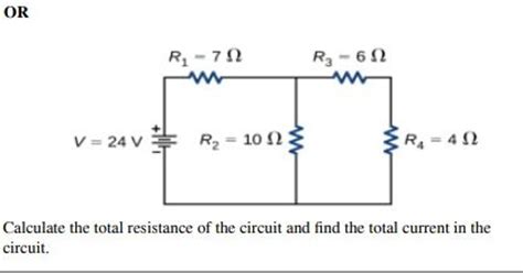 Or Calculate The Total Resistance Of The Circuit And Find The Total Curre