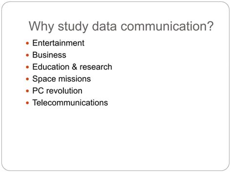 Data Communication Lecture 01 PPT