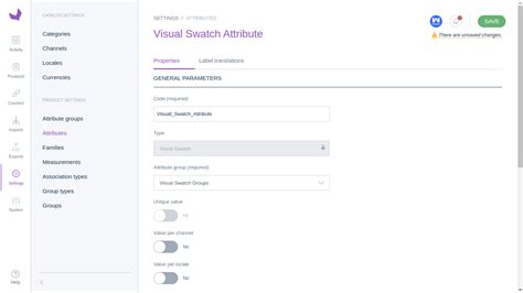Akeneo Visual Swatch Attribute