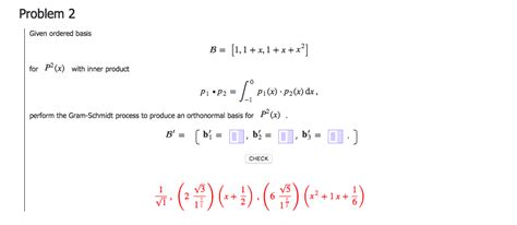 Solved Problem Given Ordered Basis For R With The Standard Chegg