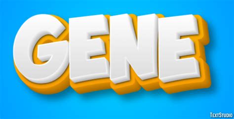 Gene Text Effect And Logo Design Word