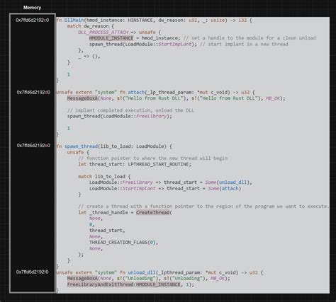 Remote Process Dll Injection In Rust 0xflux Red Team Manual Systems