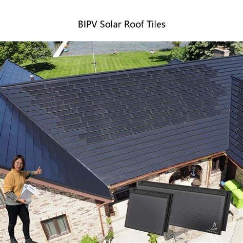Off Grid Bipv Roofing Tile Integrated Solar Power Roof Shingles Photovoltaic Tiles System In