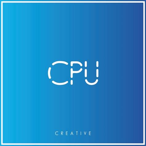 Premium Vector Cpu Premium Vector Latter Logo Design Creative Logo Vector Illustration Minimal