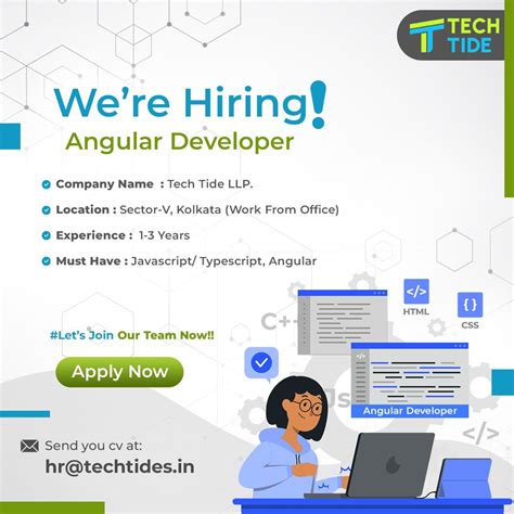 Tech Tide Llp On Linkedin Angular Developer Hiring Joinourteam