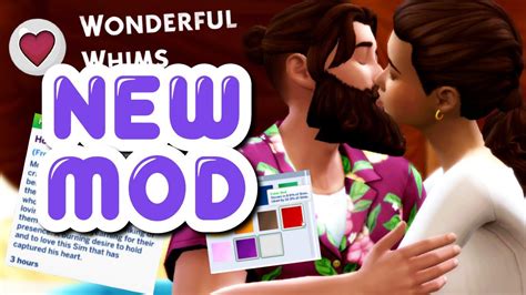 Realistic Interactions And Preferences ️🔥 The Sims 4 New Mod Review Wonderful Whims Youtube