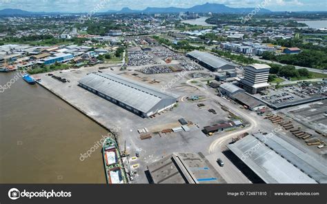Kuching Malaysia June 2024 Senari Port Pending Terminal Port — Stock