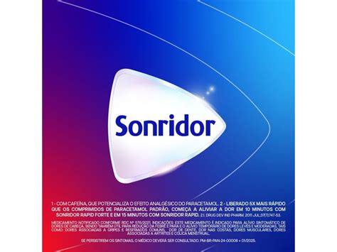 Sonridor Rapid Forte 10 Comprimidos Preço Como Usar Drogal