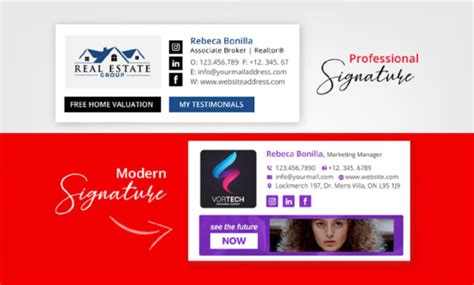 Make Clickable Html Email Signature For Gmail Outlook Etc By Business Soft Fiverr
