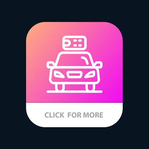 Car Ecology Electric Energy Power Mobile App Button Android And Ios Line Version 18005266 Vector