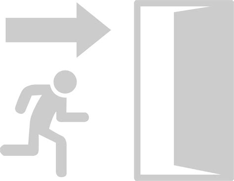 Sign Exit Door 36642517 Vector Art At Vecteezy